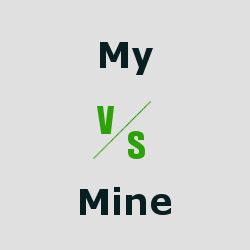 Разница между my и mine